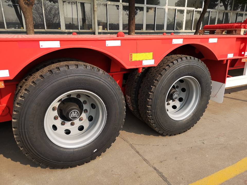 Heavy Duty Multifuctional Flat bed container Low Bed Semitrailer ...