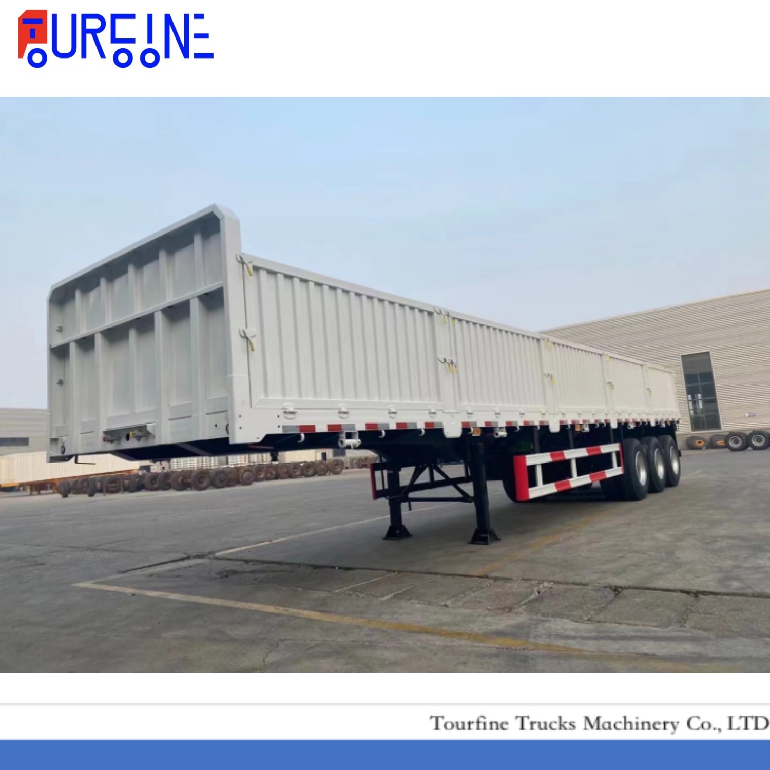 50 Ton Tri Axle Grain Semi Trailers for sale low price - Tourfine the ...