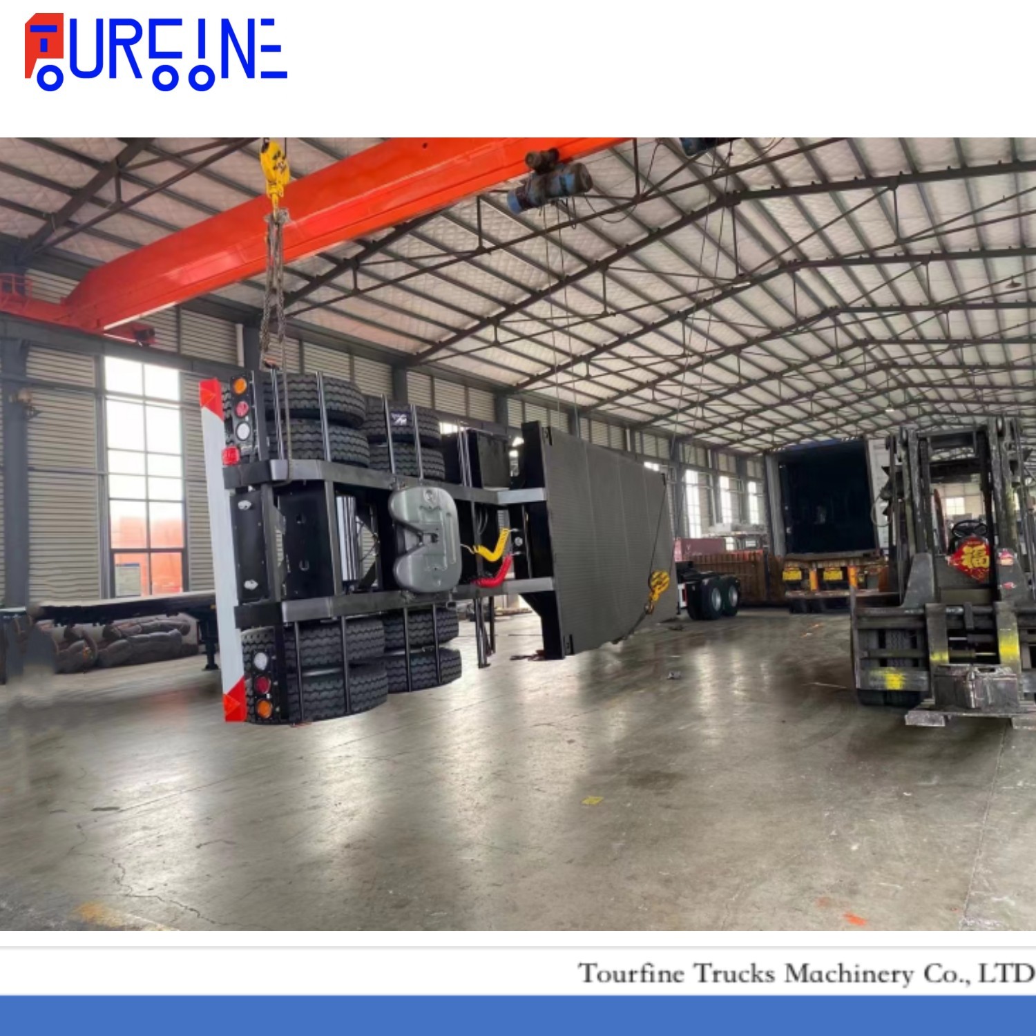 20ft 40ft superlink flatbed trailer cargo interlink flatbed deck semi ...