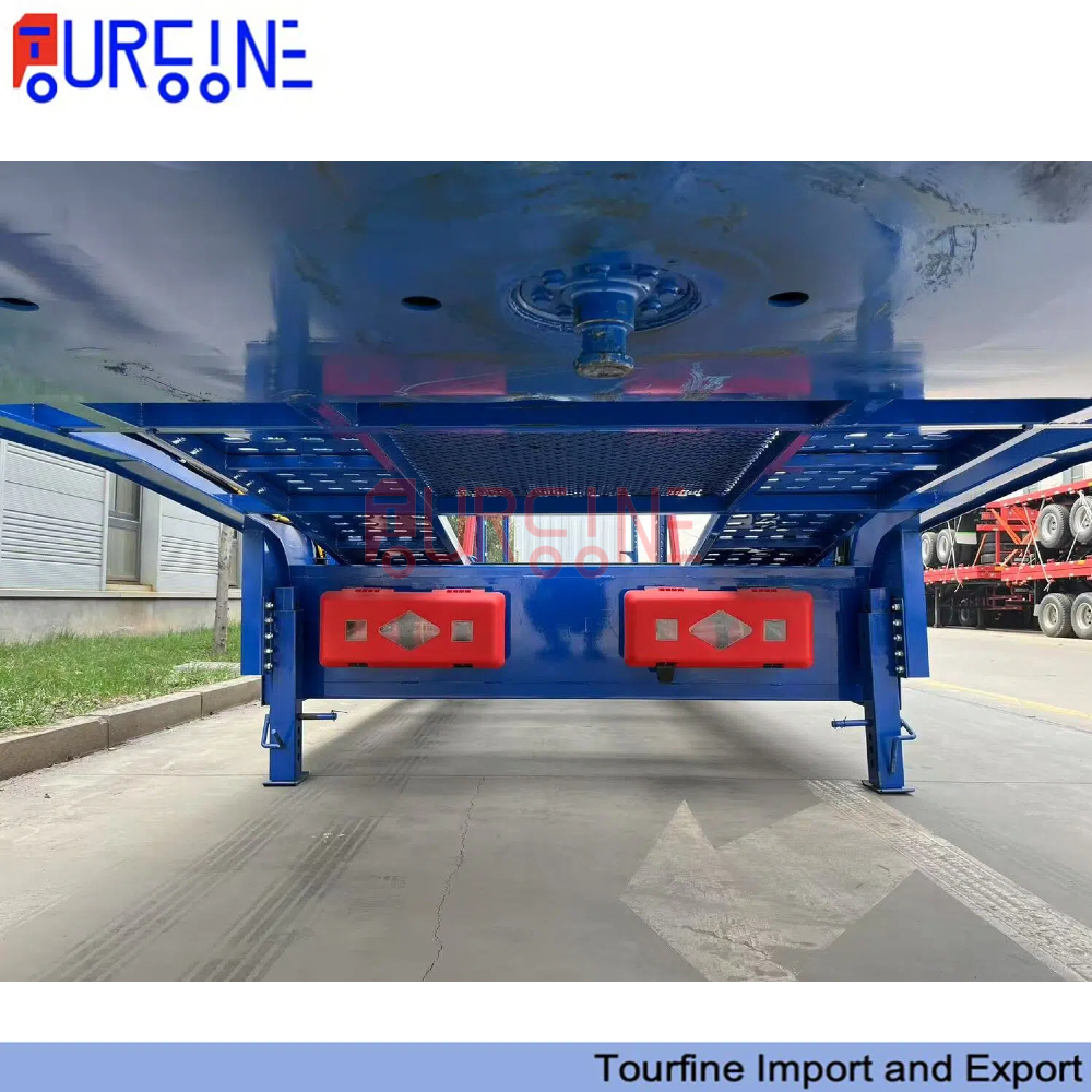 2 Axles 8 Cars Car Carrier Truck Trailer for Sale - Tourfine the Best ...